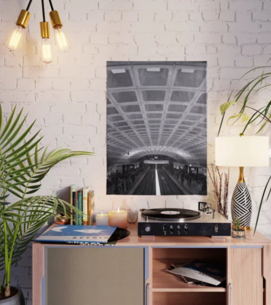 Metro Train Station - Wall Poster - Etsy