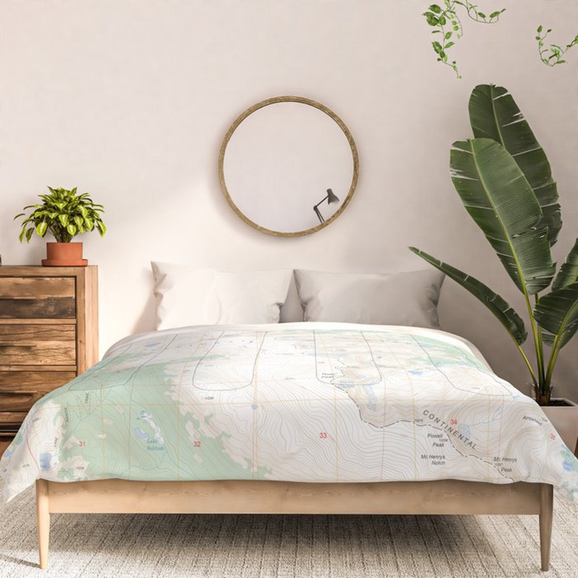 Rocky Mountain National Park Topo Map Comforter - Etsy