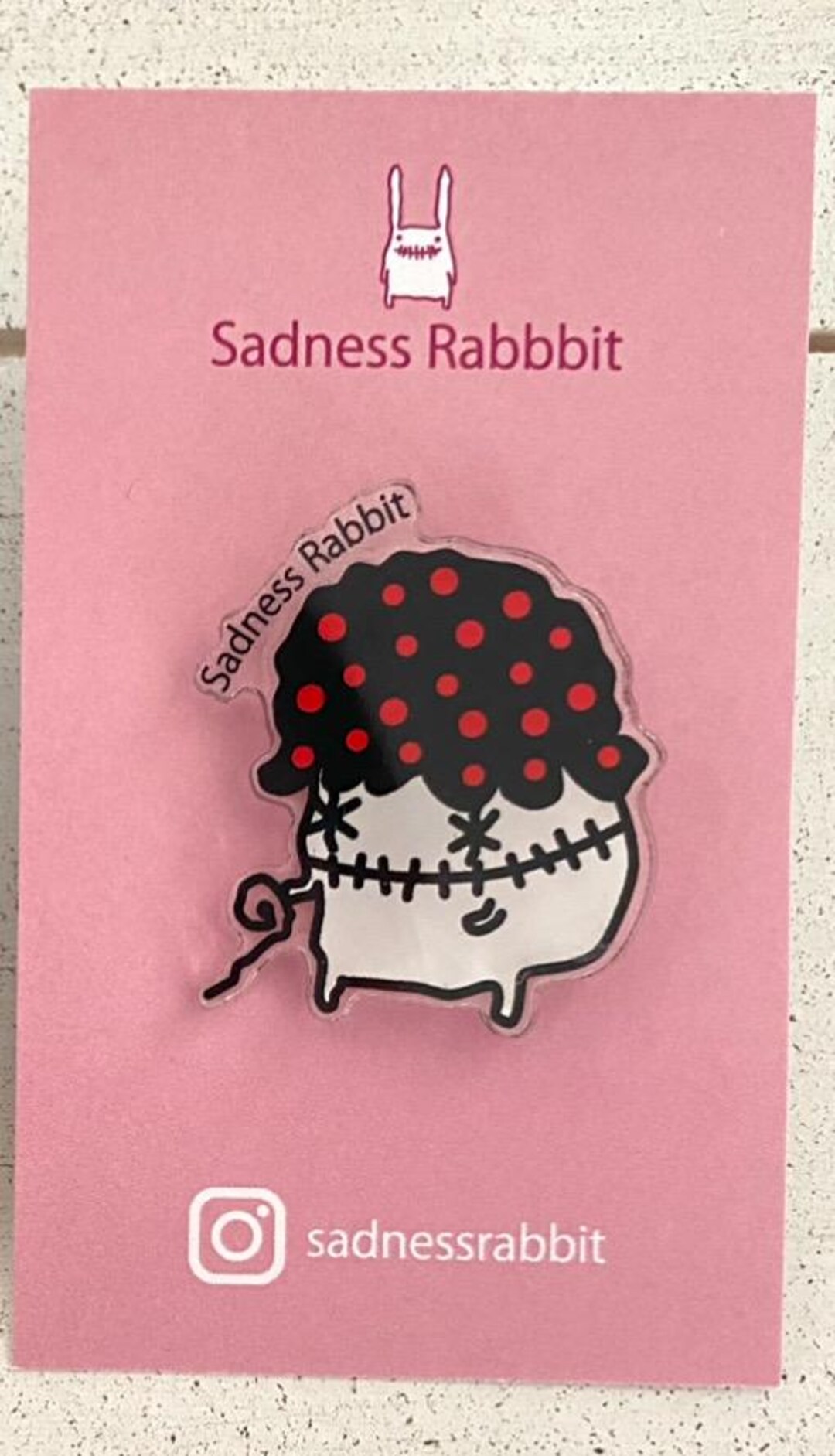 Grandma Rabbit Clear Acrylic Pin! - Etsy