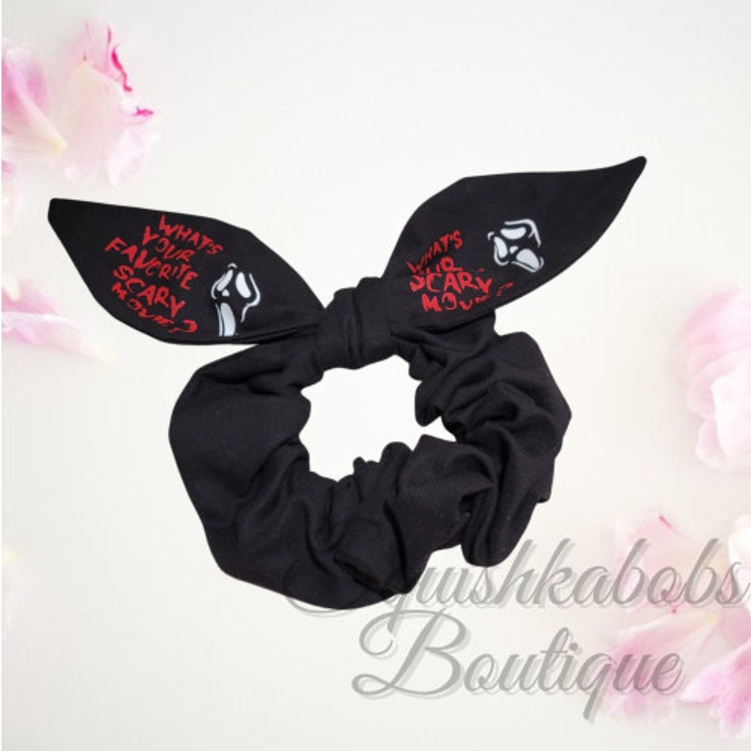Scream Scrunchie Scream Knotted Scrunchy Horror Movie - Etsy