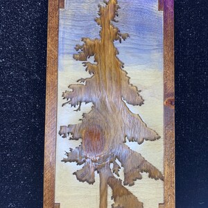 Ombré Tree Cut Out Blue to Beige/cream Tree Handmade - Etsy