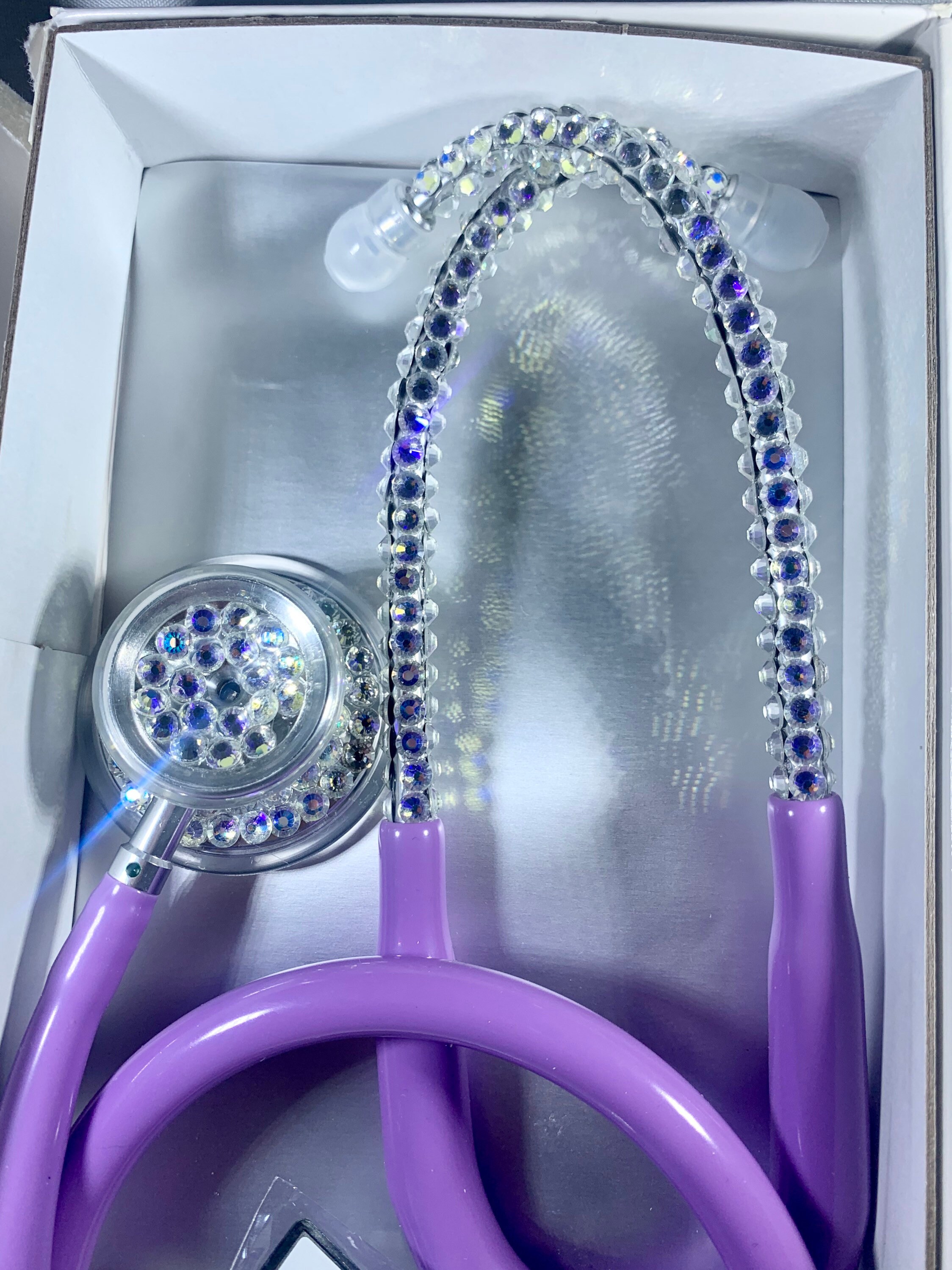 Iridescent Pastel Purple MDF Stethoscope | Etsy