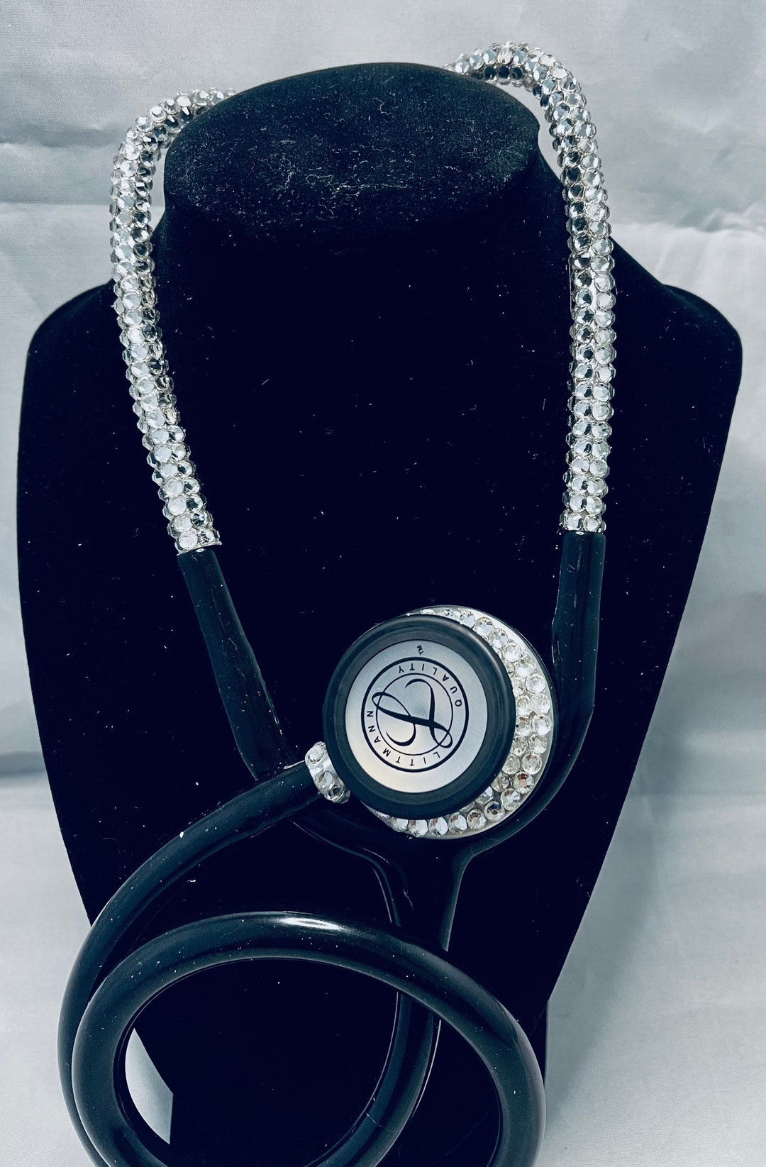 Be Fierce Bling Stethoscope Clear Rhinestone Unique Stethoscope Case ...