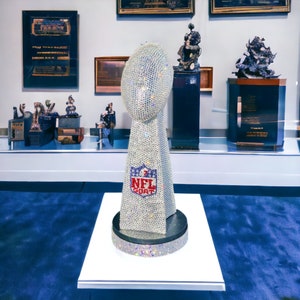 Vince Lombardi Super Bowl Trophy Replica With Preciosa Crystals ...