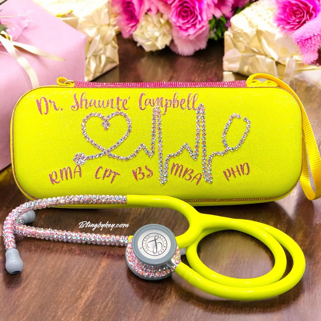 Littmann Stethoscope: Ray of Sunshine, Lemon Lime Yellow Handcrafted ...