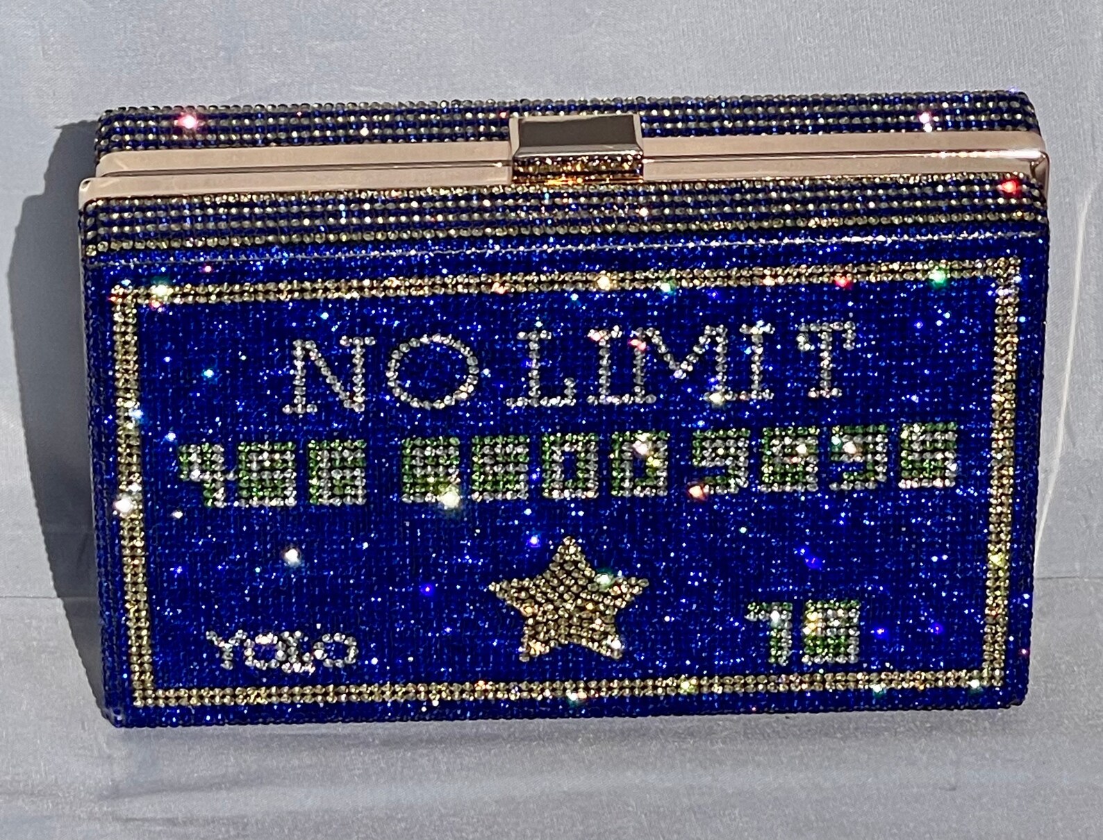 No Limit Credit Card Rhinestone Purse Crystal Clutch - Etsy
