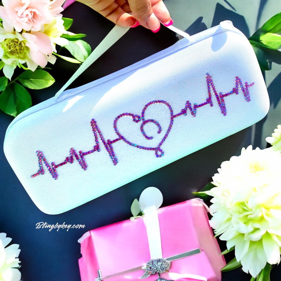 White Stethoscope Case, Eye Candy Bling Protector With Rhinestones ...