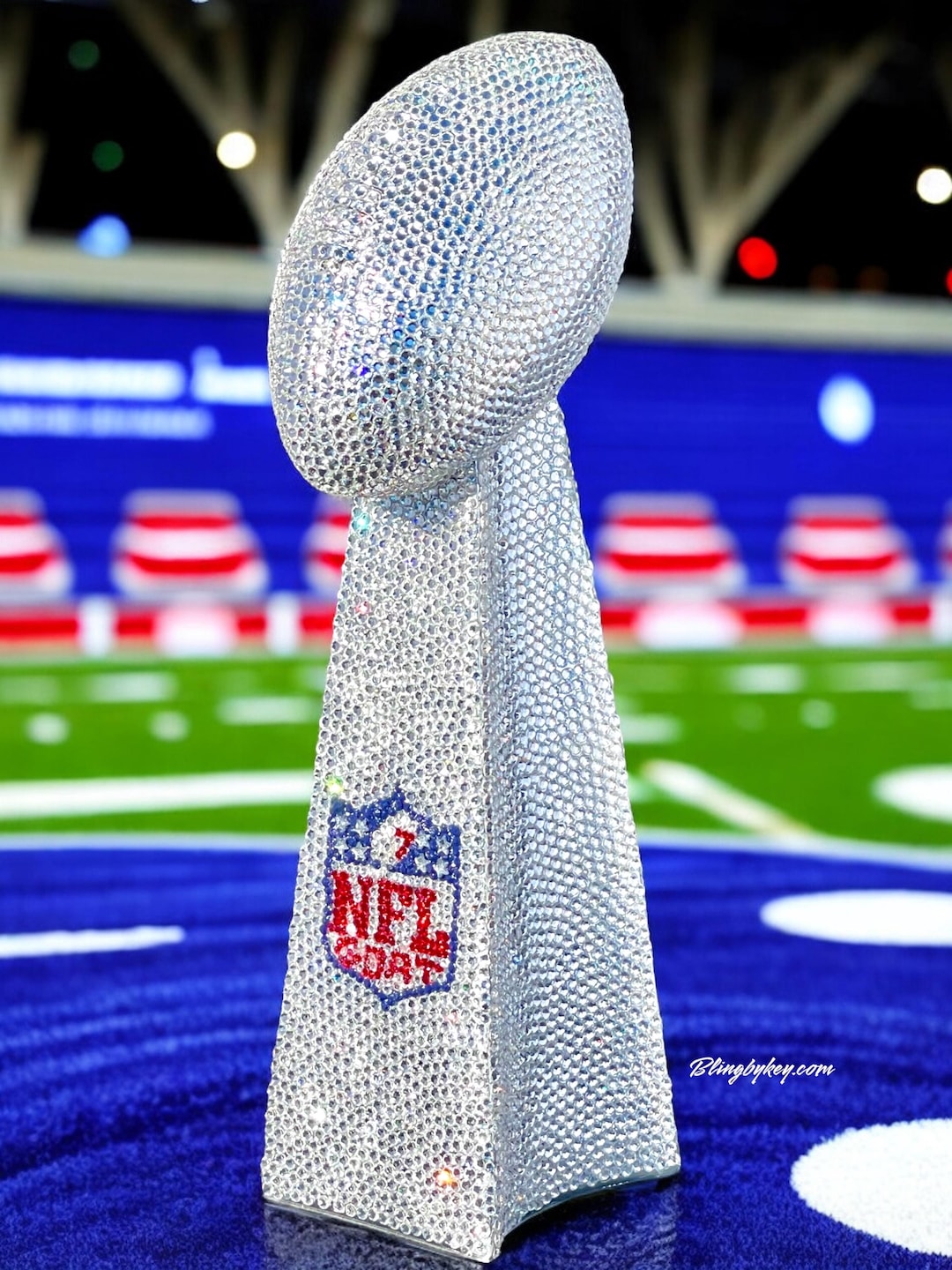 Vince Lombardi Super Bowl Trophy Replica With Preciosa Crystals ...