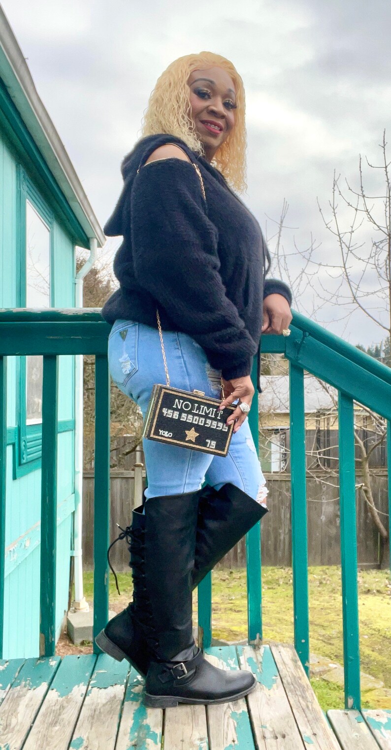 No Limit Credit Card Rhinestone Purse Crystal Clutch - Etsy