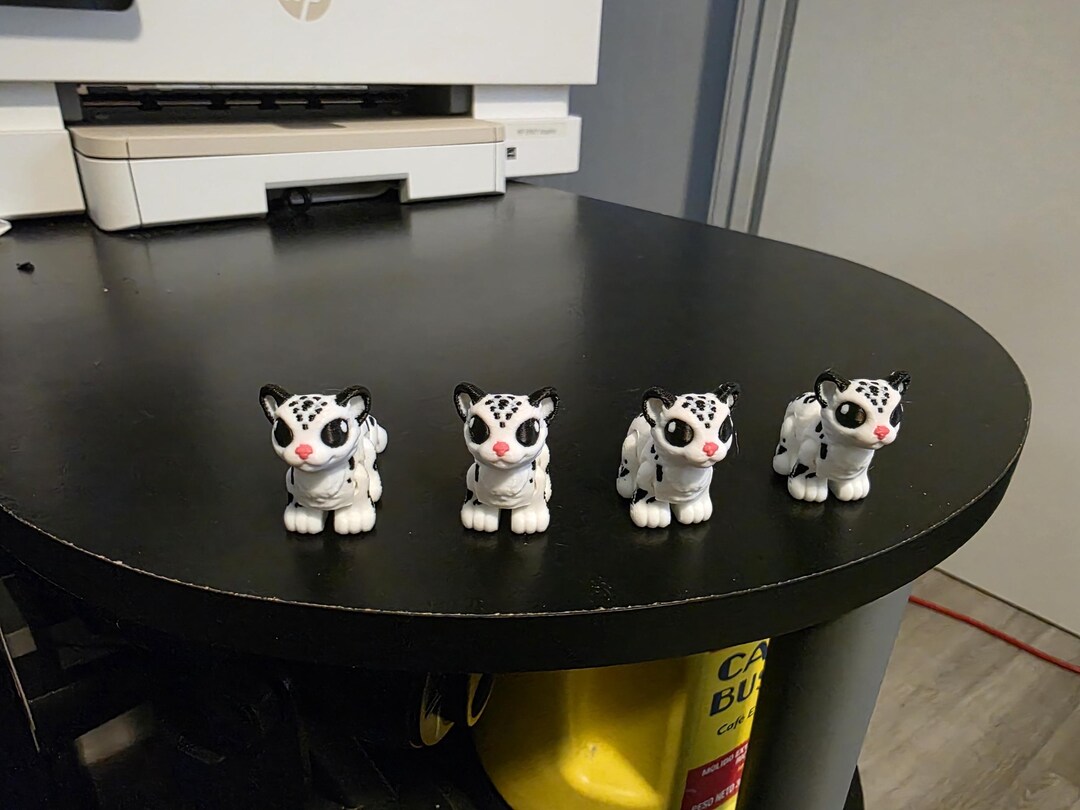 3d Printed Snow Leopards - Etsy