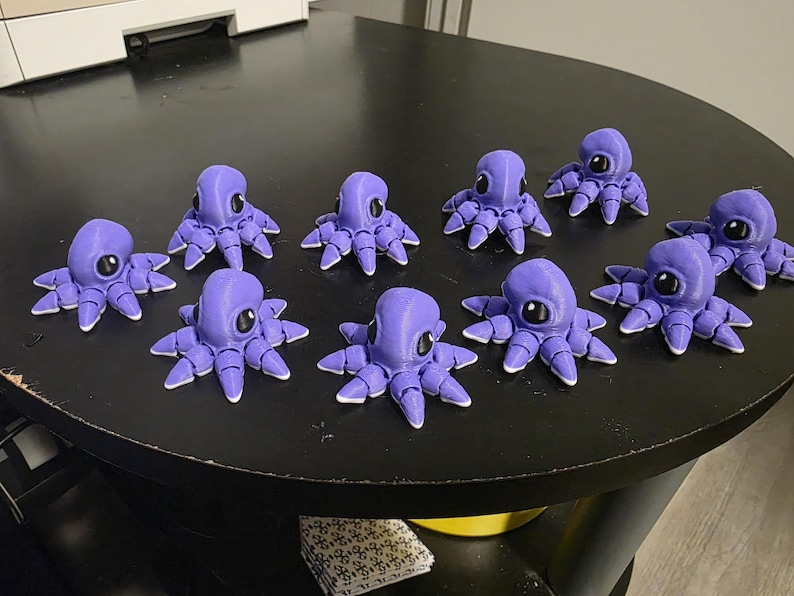 Purple Octopuses – 3D Printed – Sea Creature - Etsy