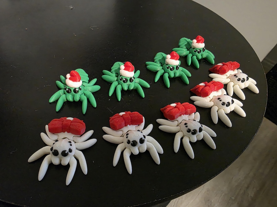 Christmas Spiders – 3D Printed Holiday Spiders - Etsy