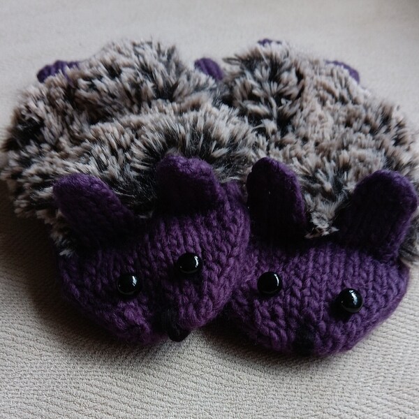 Hedgehog Mittens - Etsy