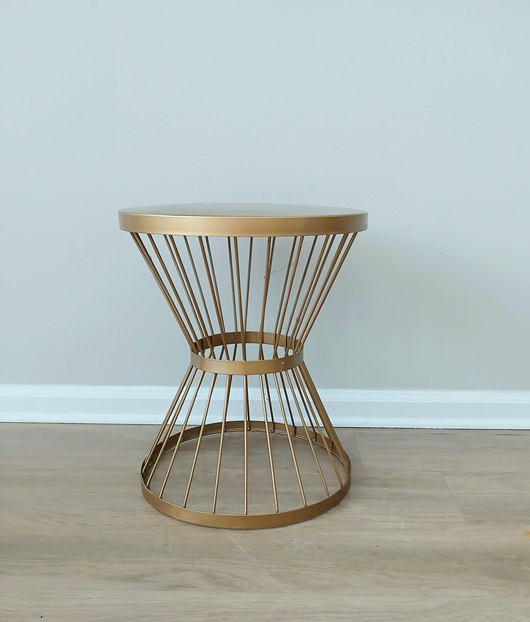 Bronze Metal Atomic Side Table/vintage Plant Stand - Etsy