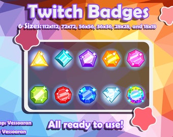 Twitch bit tier emotes 112px - Etsy México
