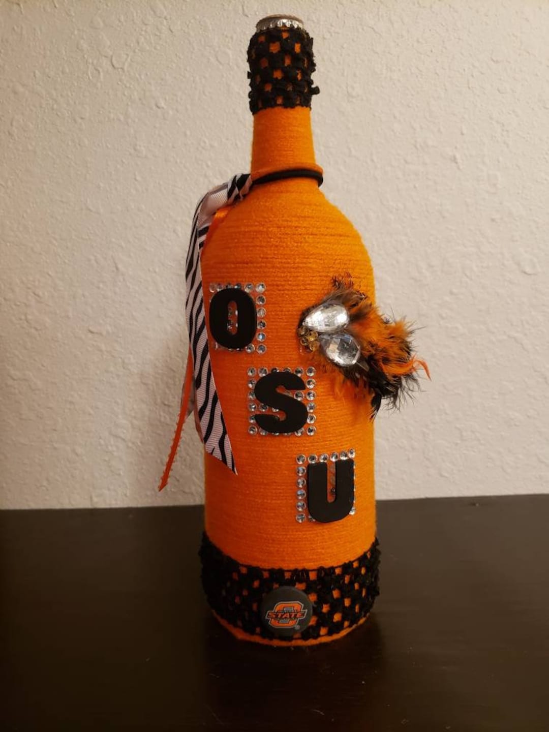 Official Trademarked OSU Wine Bottle Decor - Etsy