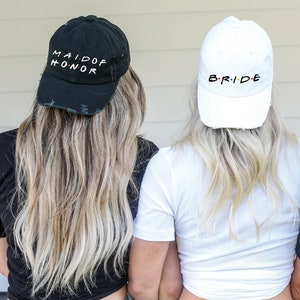 Friends Bridesmaid Hats, Friends Bridal Party Hats, Friends Wedding ...