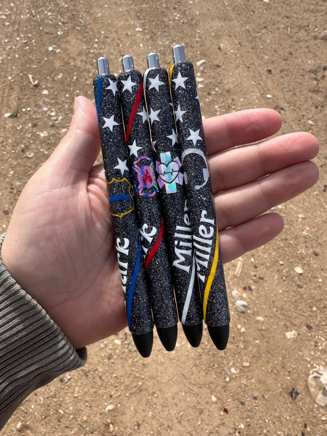 First Responders Glitter Pens, Police Pen, Fire Fighter Pen, Ems ...