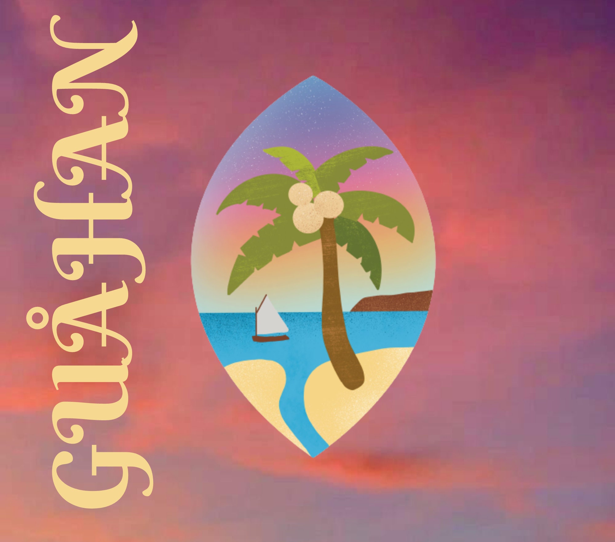 Guahan Tumbler Wrap 20 Oz Tumbler Wrap Guam Tumbler Wrap - Etsy