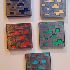 Minecraft Style Ore Magnets - Etsy