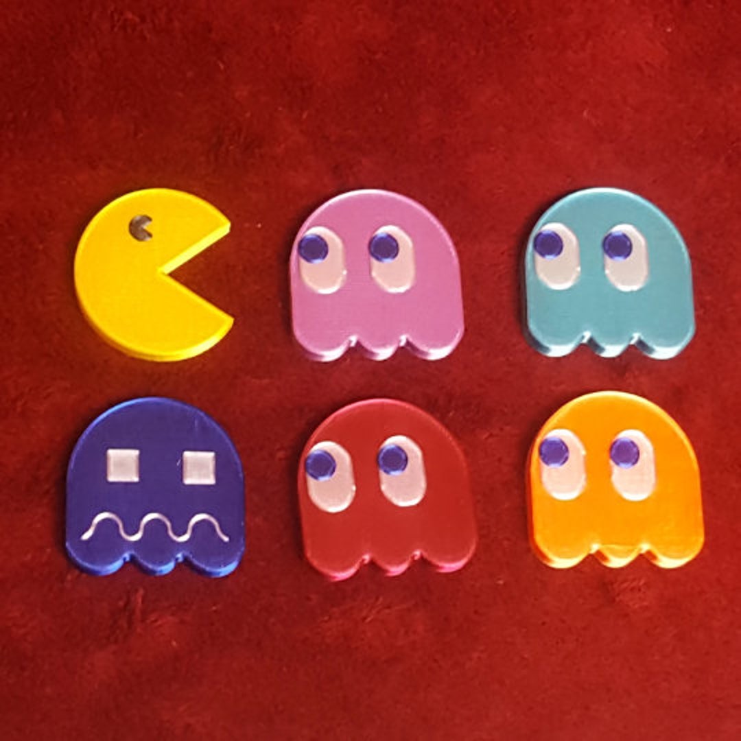Pac Man Magnets - Set of 6 - Etsy