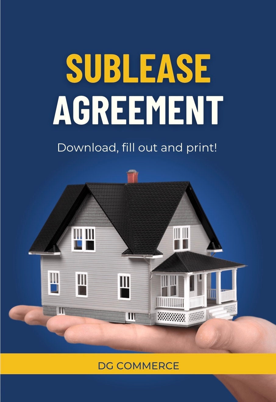 Subletting Subleasing Contract Template Downloadable PDF Easy to ...