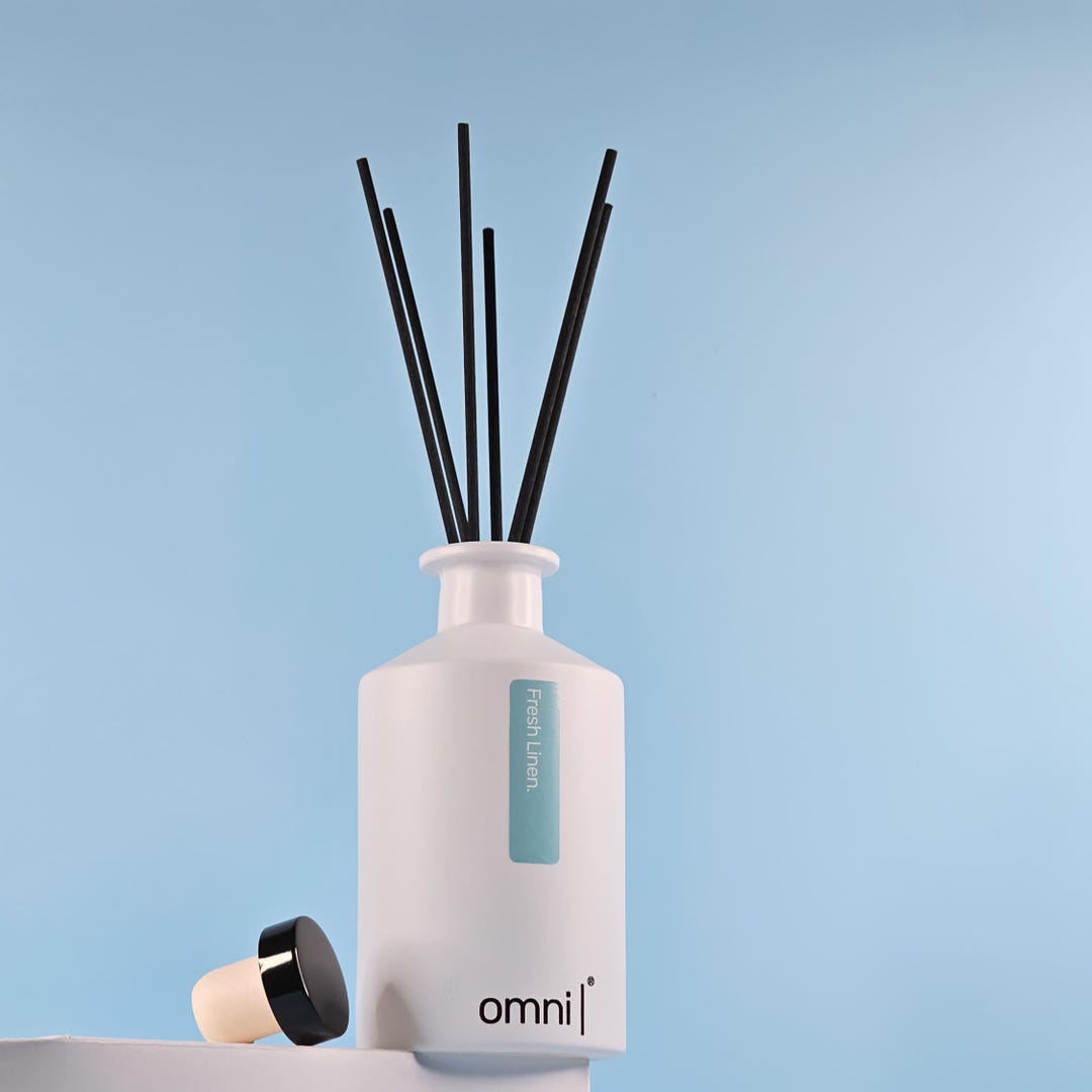 Omni Fresh Linen Reed Diffuser 150ml Jasmine, Lily Sandalwood - Etsy