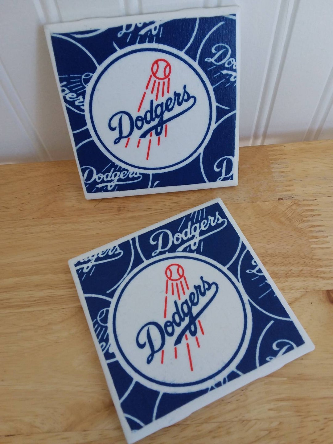 LA Dodgers Sports Team Coasters Set of 2 Hot and Cold Drink - Etsy
