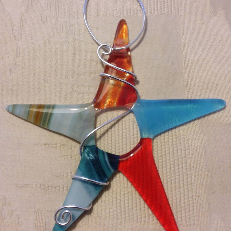 Fused Glass Star - Etsy
