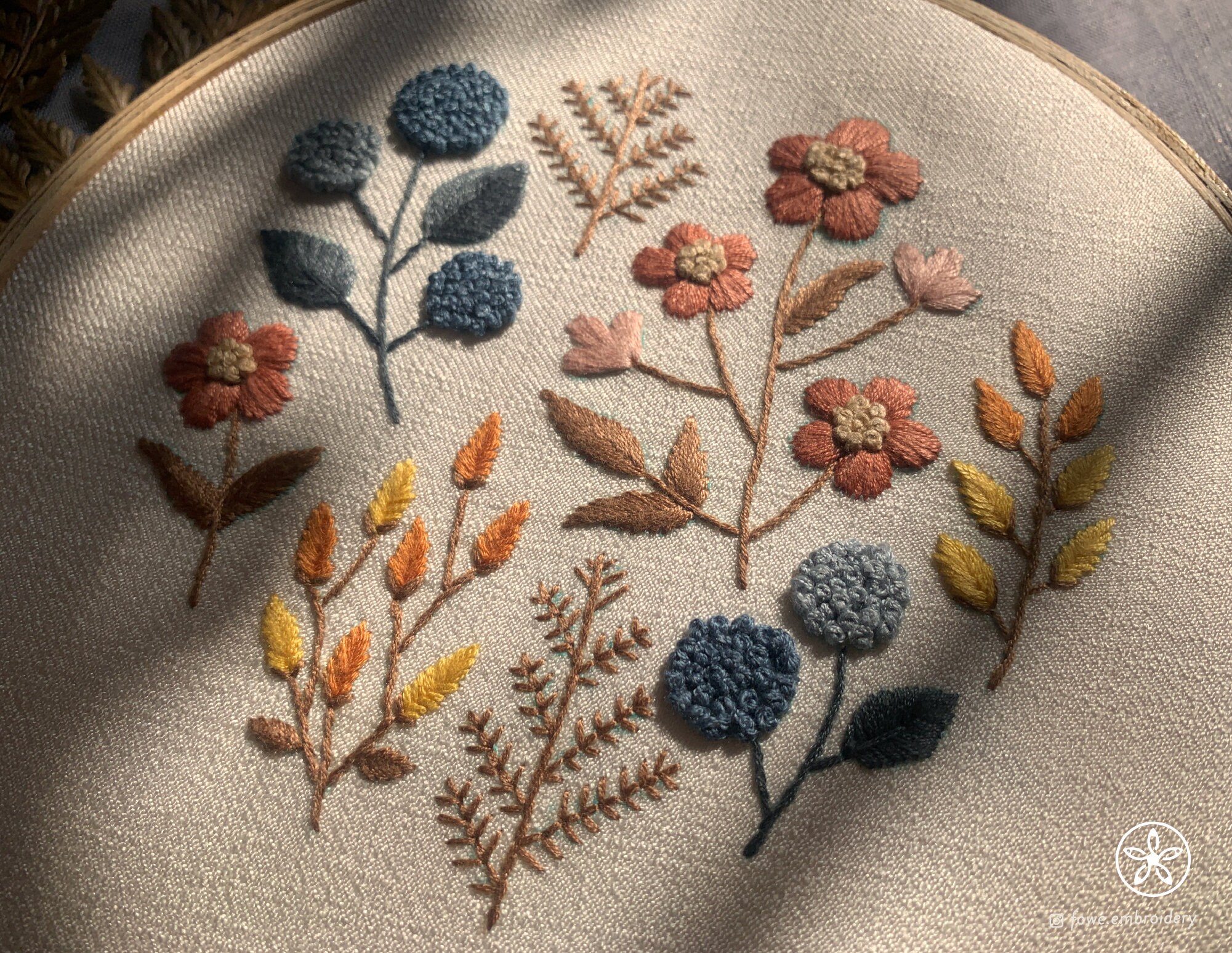 PDF Pattern Hand Embroidery Botanical Nature Elements Flowers - Etsy