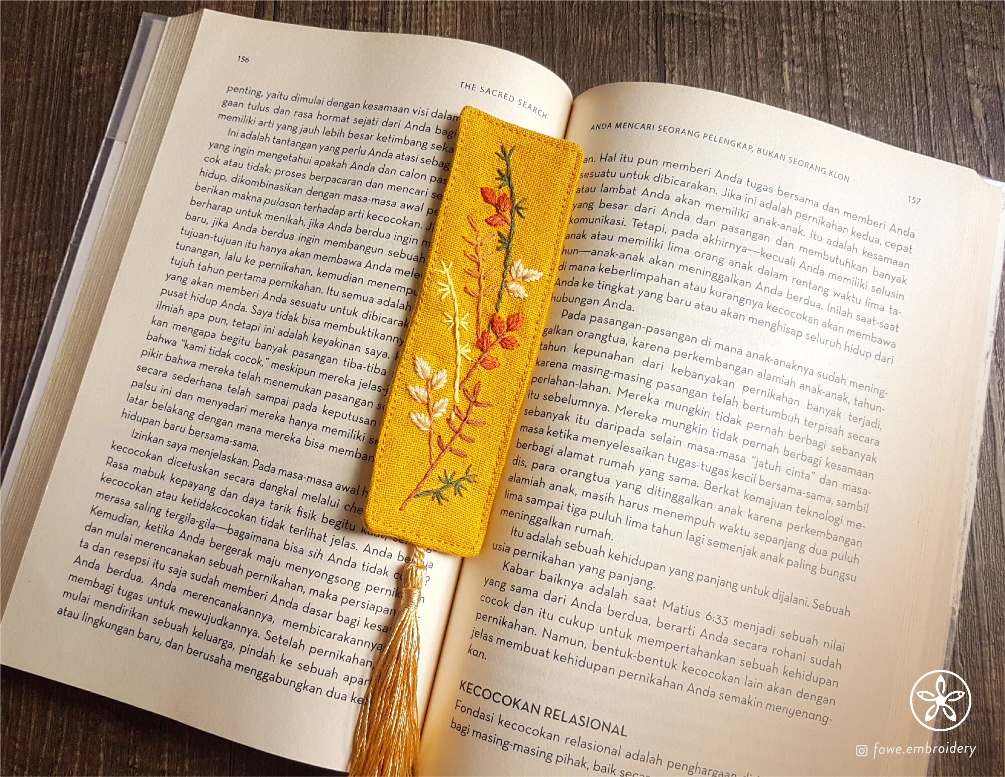 PDF Pattern Bookmark Nature Leaves Hand Embroidery Full - Etsy