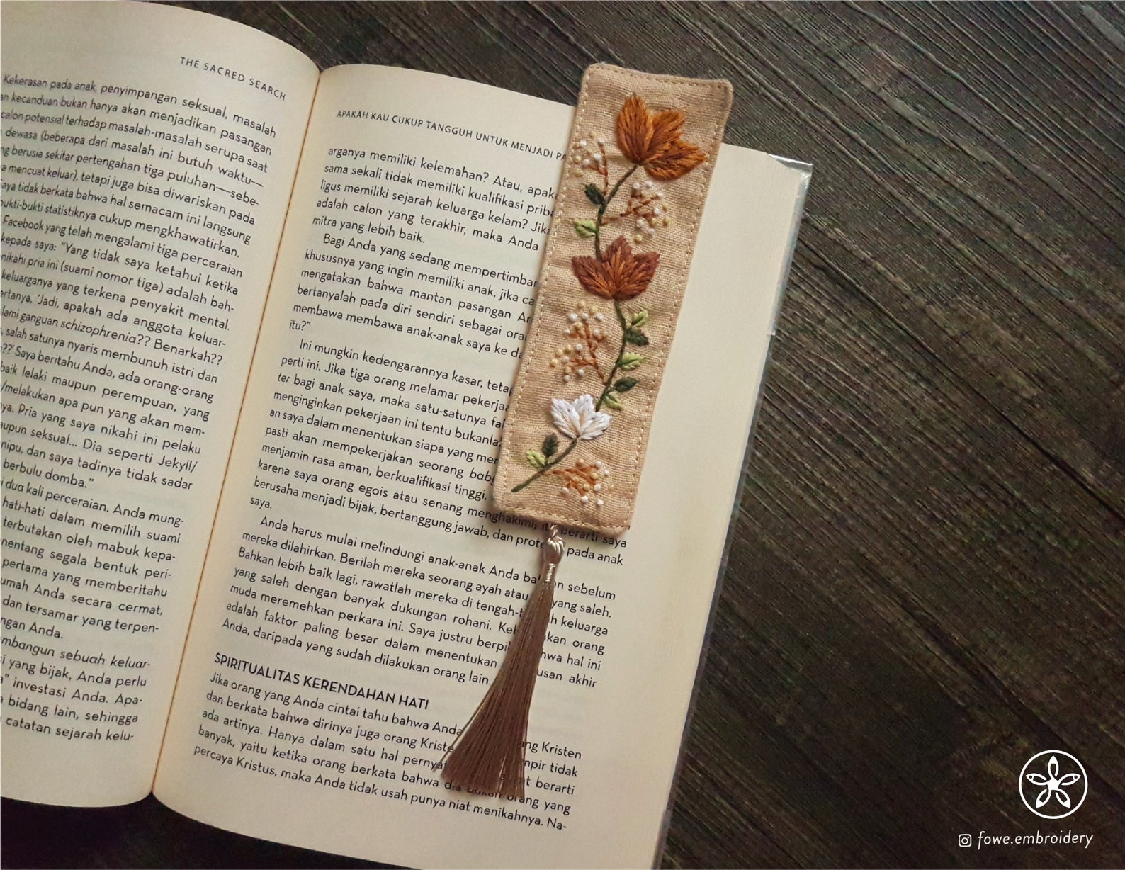 PDF Pattern Bookmark Floral Hand Embroidery Full Tutorial DIY | Etsy