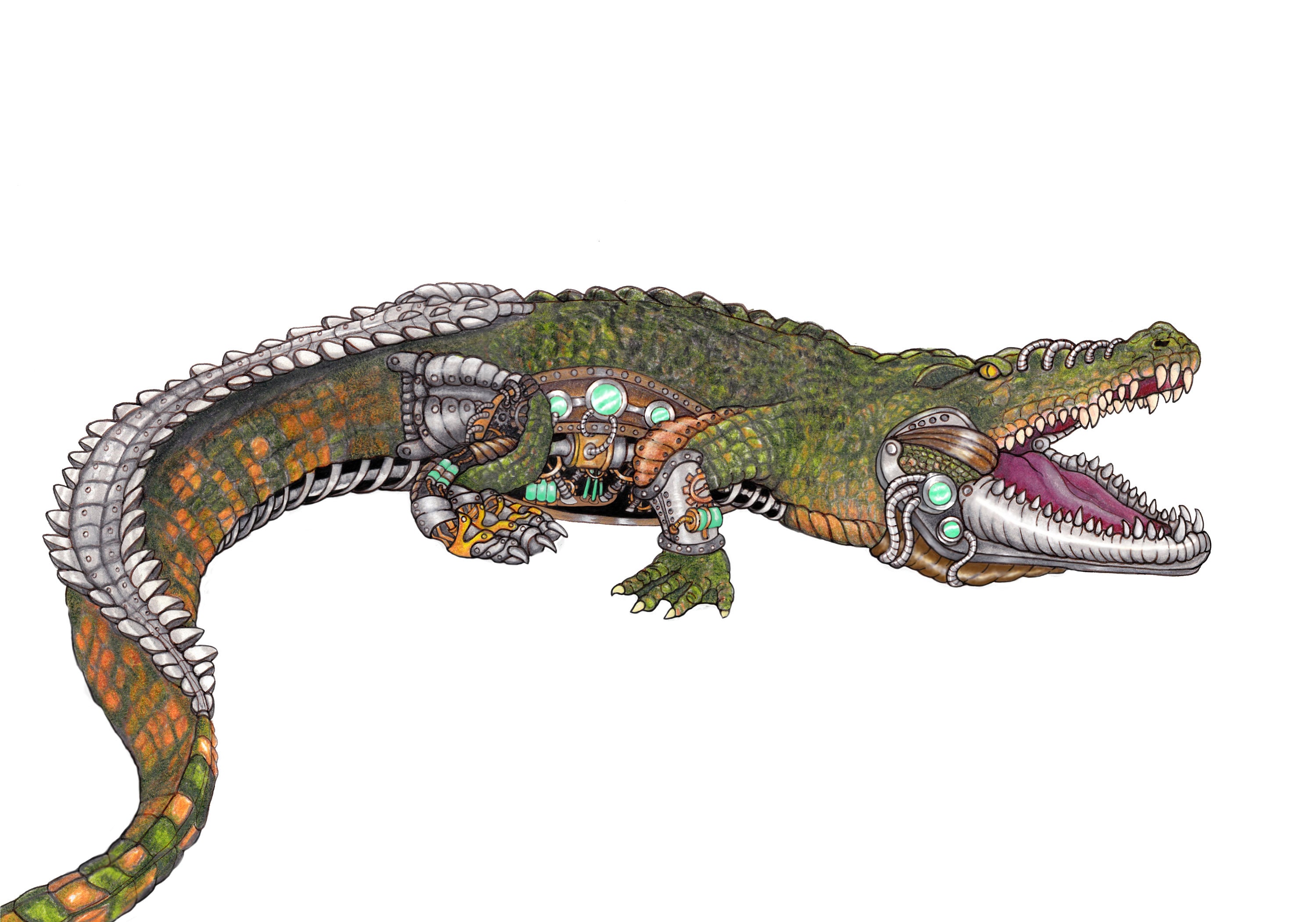 Mechanical Crocodile - Etsy