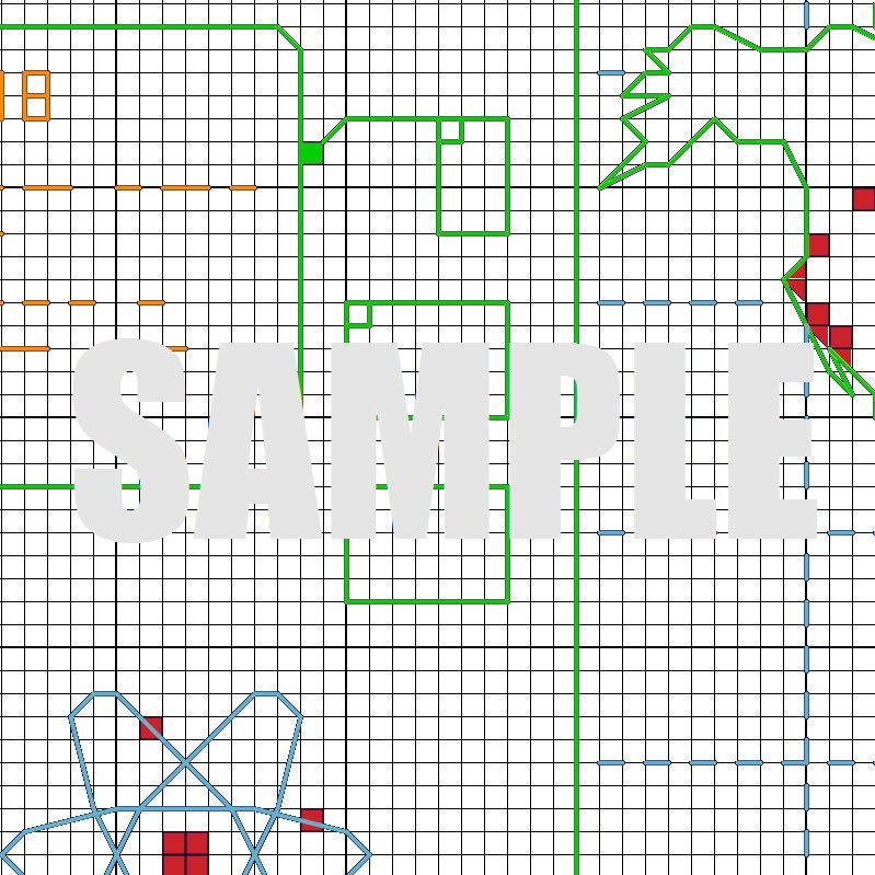 Hela Retro Computer Display Back & Cross Stitch Pattern/puzzle - Saints ...