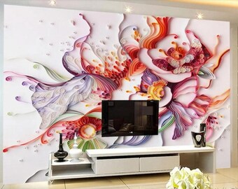 Patterned wallpaper | Etsy