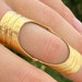 Gold Double Ring Full Finger Ring Armor Ring Shield Ring Gold Plated ...