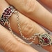 Chain Ring Pomegranate Ring Full Finger Ring Armenian Silver ...