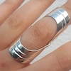 Full Finger Ring Finger Long Ring Long Finger Ring Sterling Silver Full ...
