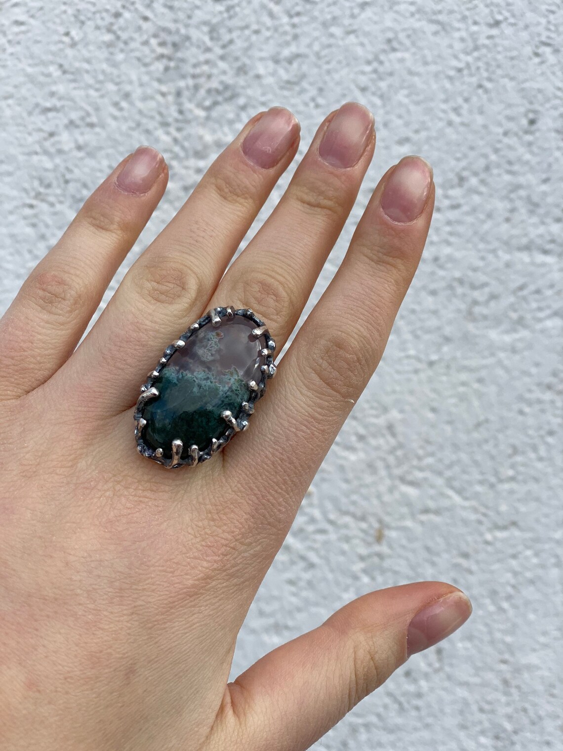 Huge Stone Ring Large Natural Stone Ring Rare Stone Jewelry - Etsy