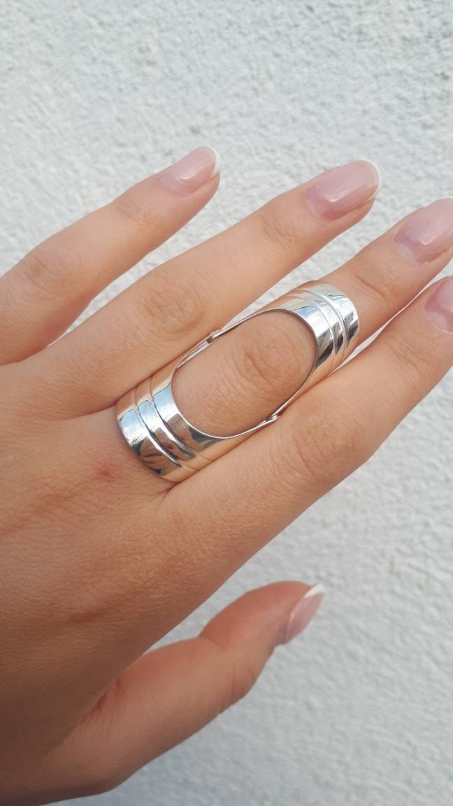 Armor Rings Shield Ring Double Ring Joint Ring Knuckle Ring - Etsy