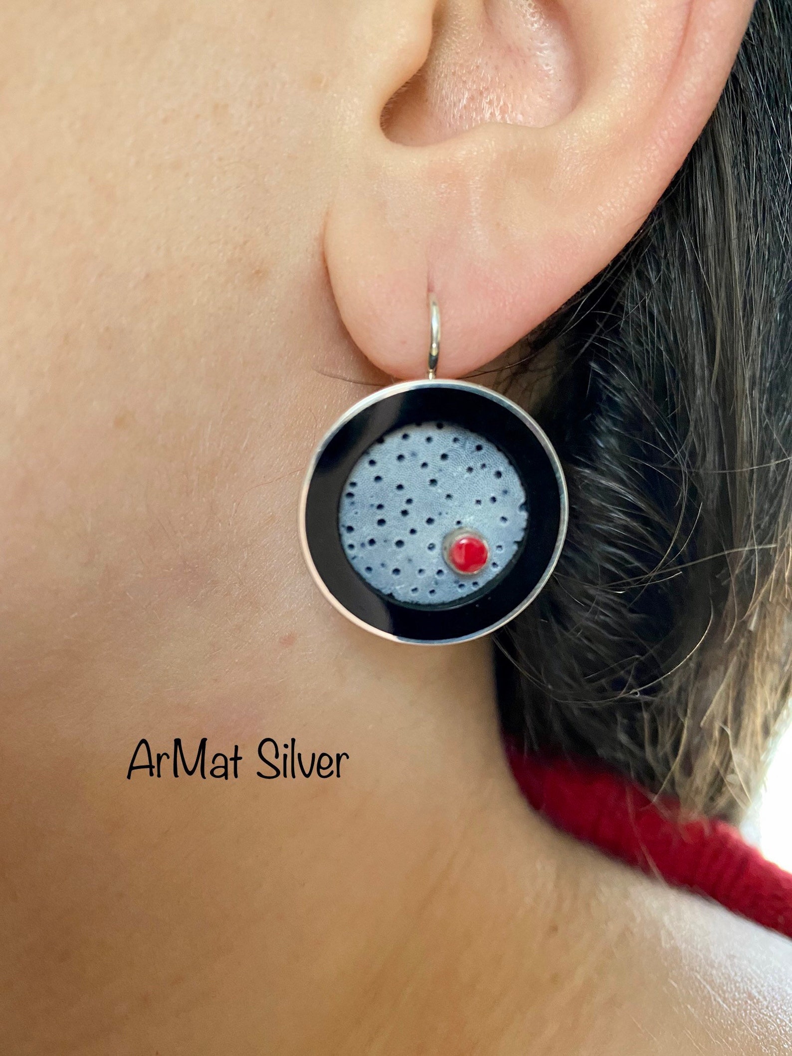 Silver Blue Coral Ring Blue Sponge Coral Earrings Natural Beach Coral ...