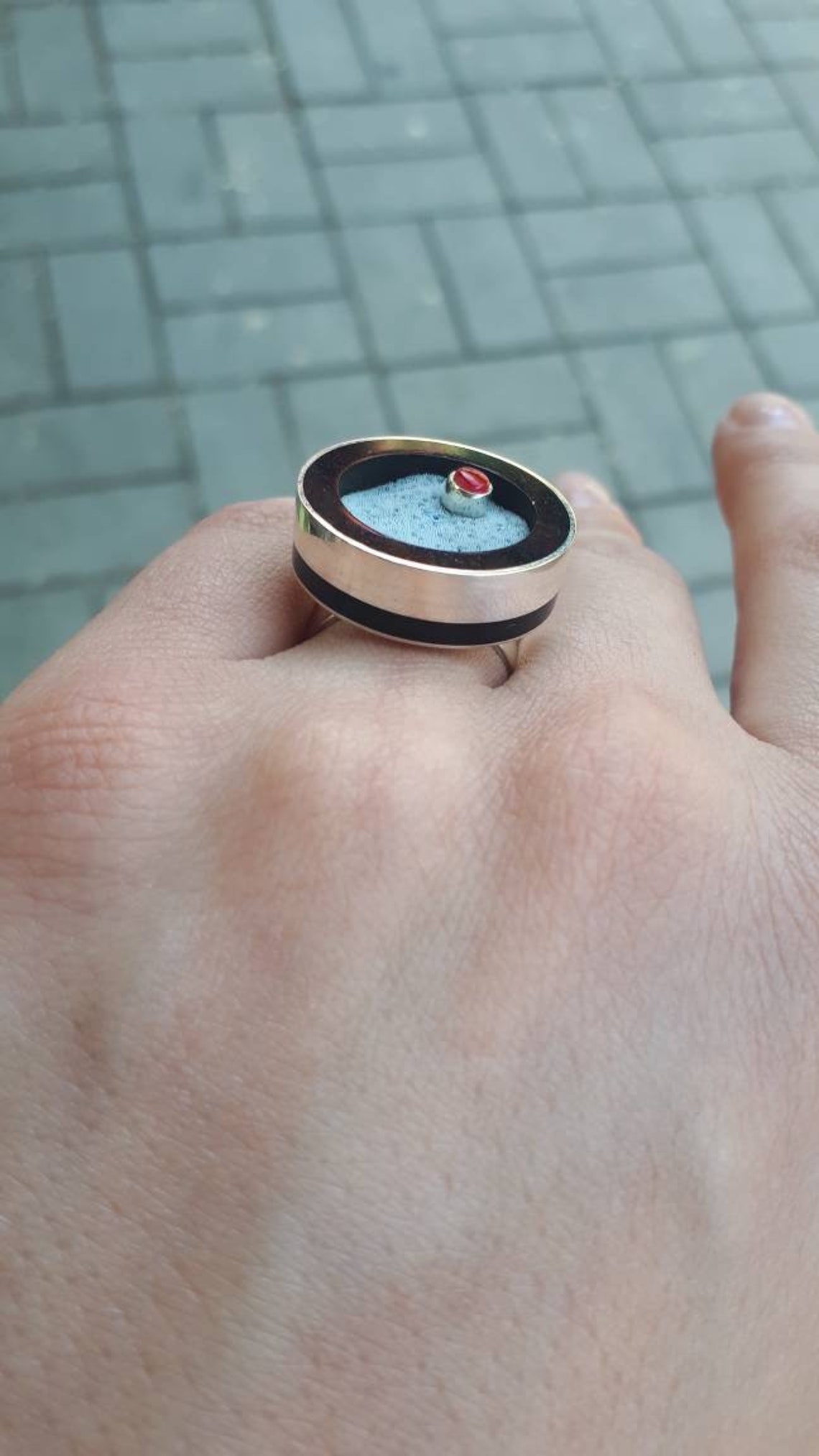 Silver Blue Coral Ring Blue Sponge Coral Earrings Natural - Etsy