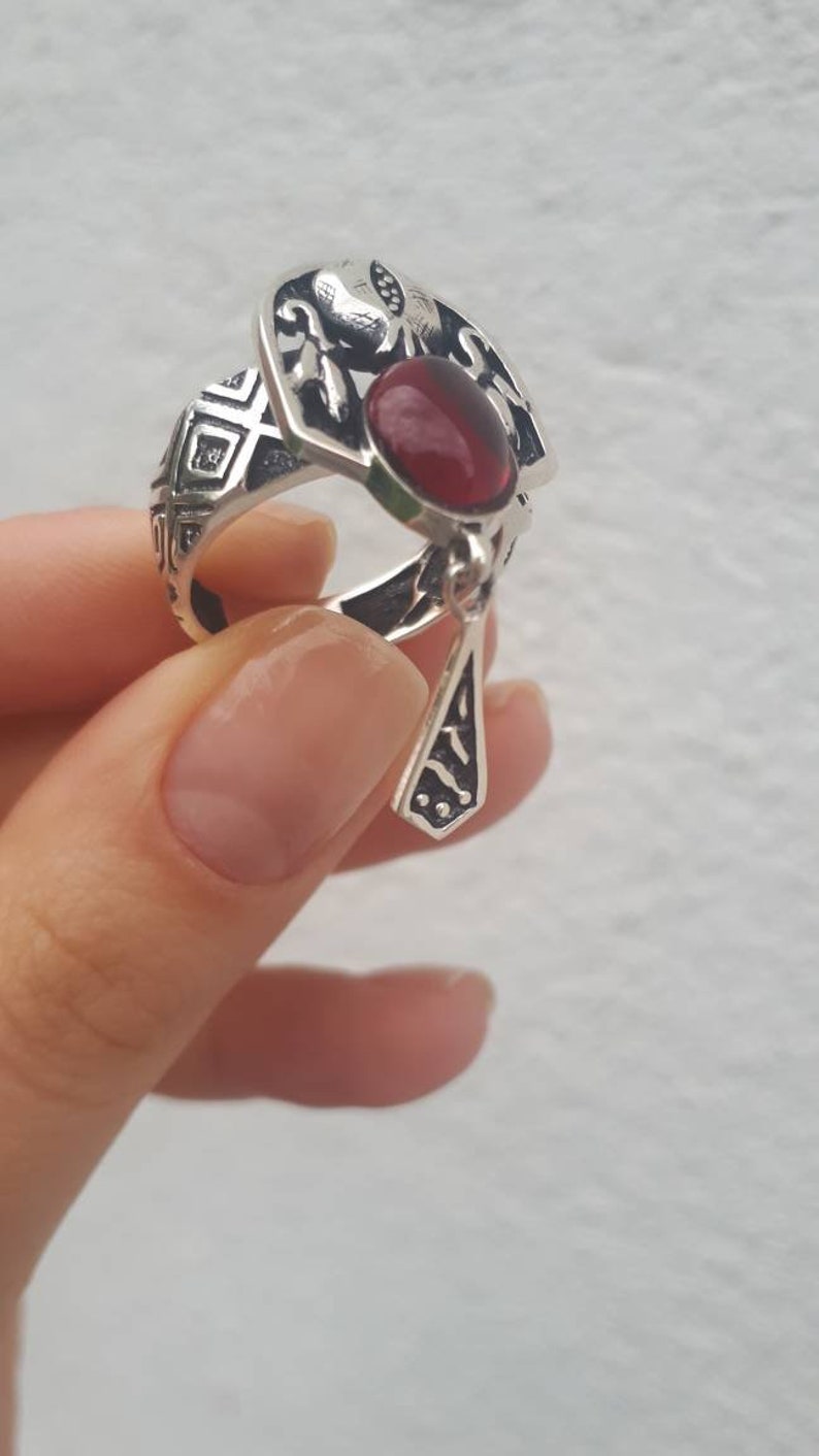 Pomegranate Ring Persephone Ring Vintage Pomegranate Ring | Etsy