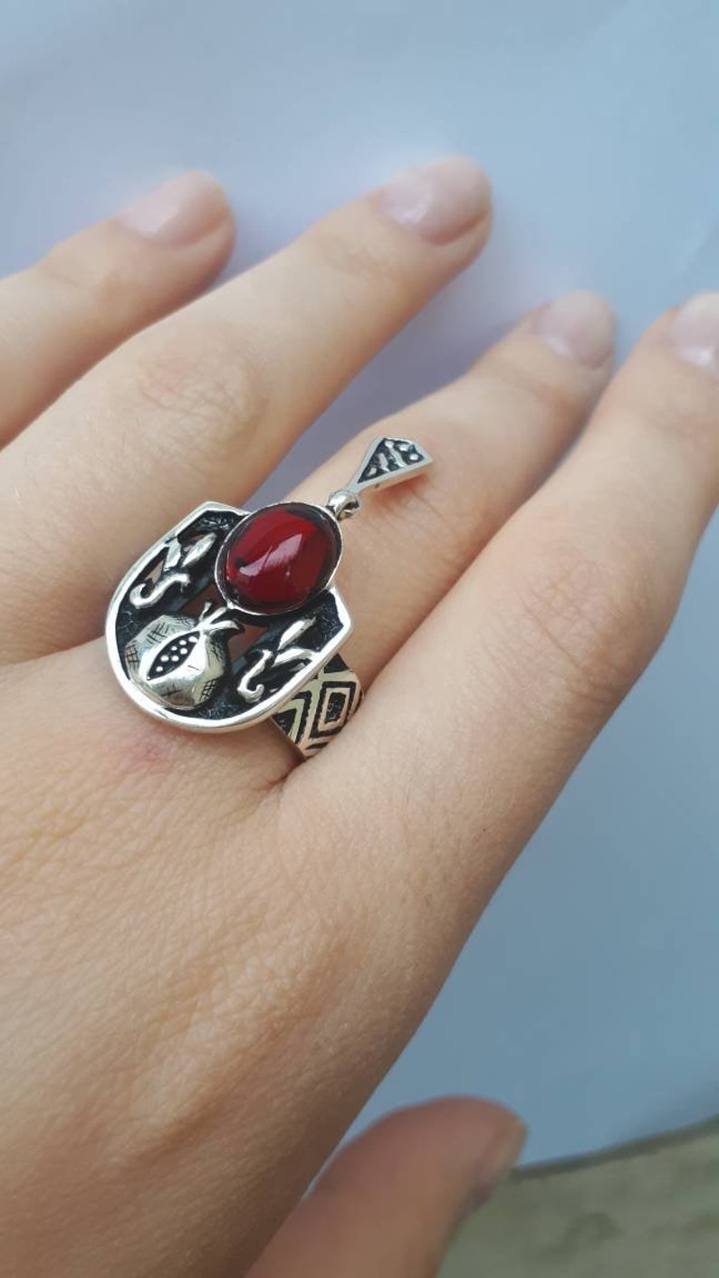 Pomegranate Ring Persephone Ring Vintage Pomegranate Ring | Etsy