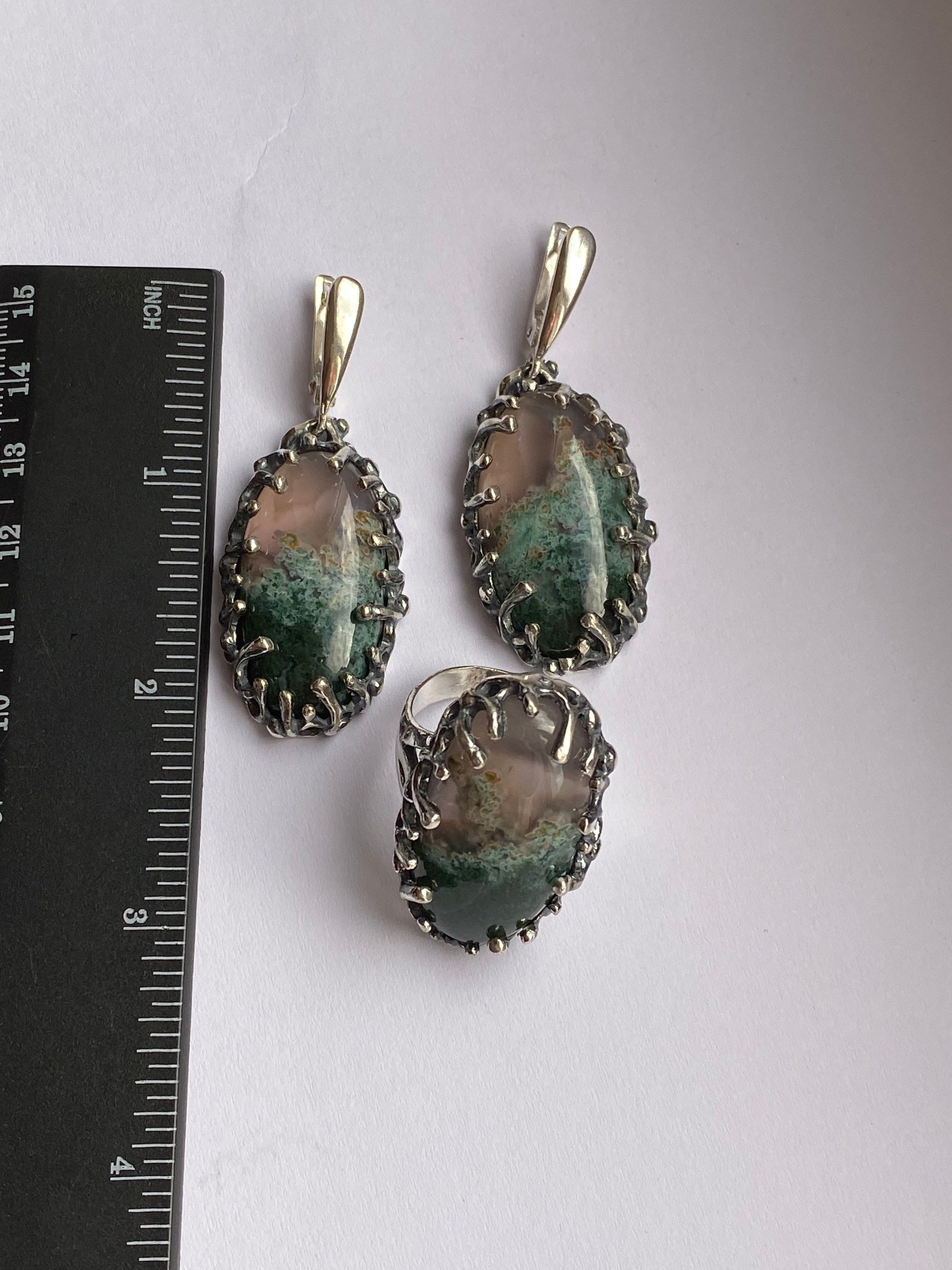 Huge stone ring Large natural stone ring Rare stone jewelry | Etsy