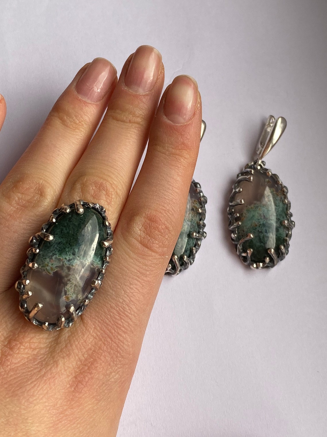 Huge Stone Ring Large Natural Stone Ring Rare Stone Jewelry - Etsy