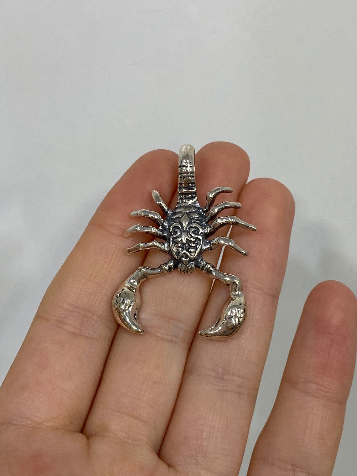 Sterling Silver Scorpion Pendant Antique Scorpion Pendant - Etsy