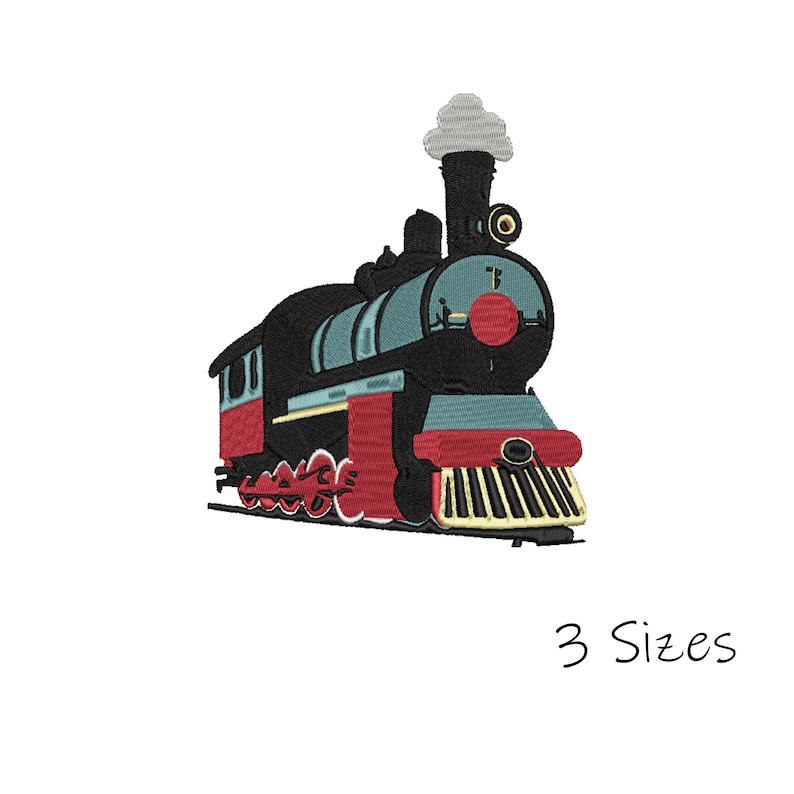 Locomotive Train Embroidery Design Machine Embroidery File - Etsy