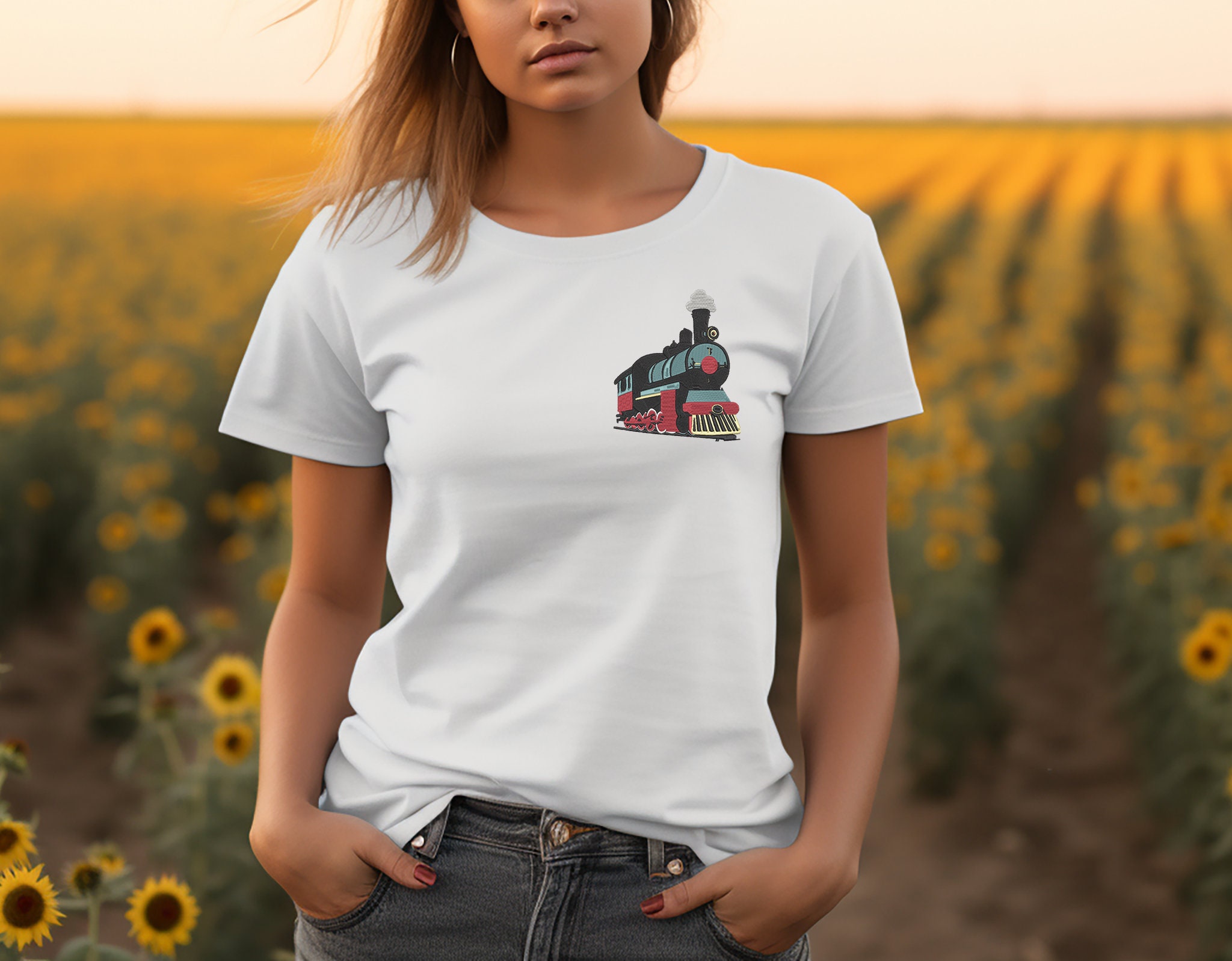 Locomotive Train Embroidery Design Machine Embroidery File - Etsy