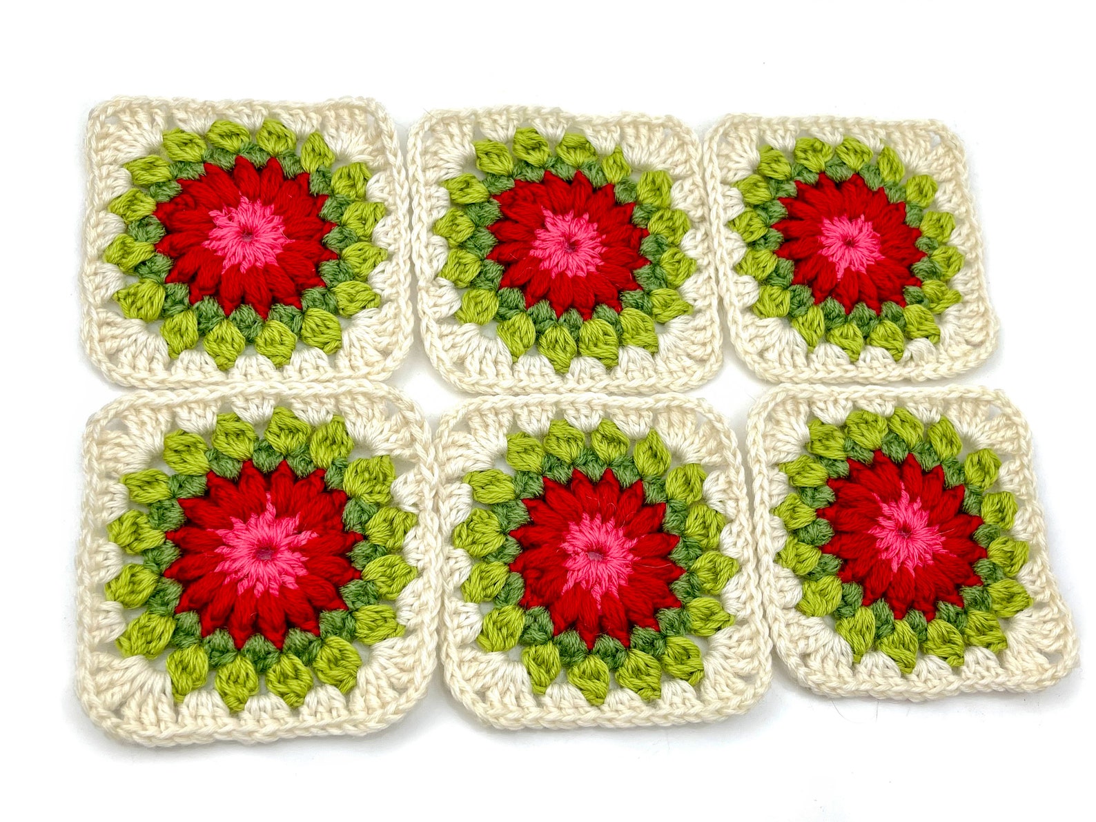 Rose Violet Granny Square Crochet Pattern (PDF Download) - Etsy